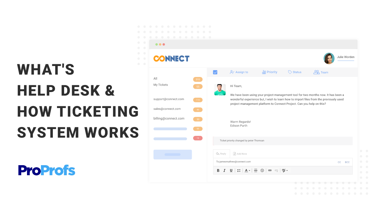 Email Ticketing System & Email Help Desk | ProProfs